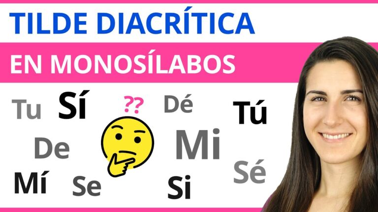 La Tilde Diacrítica en Monosílabos: Claves para su Uso Correcto ...